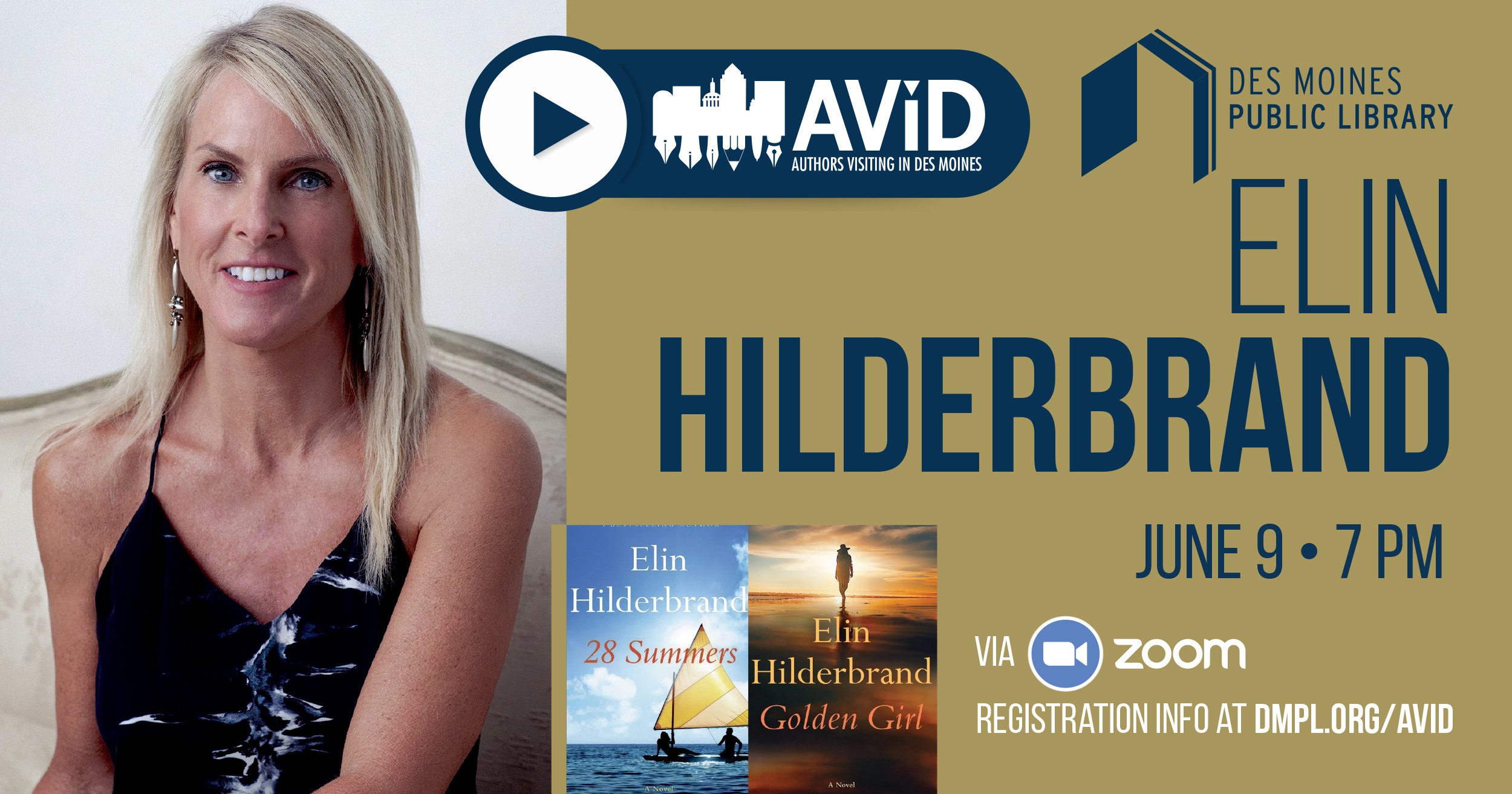 DMPL Podcast: 7 Questions with Elin Hilderbrand | Des Moines Public Library