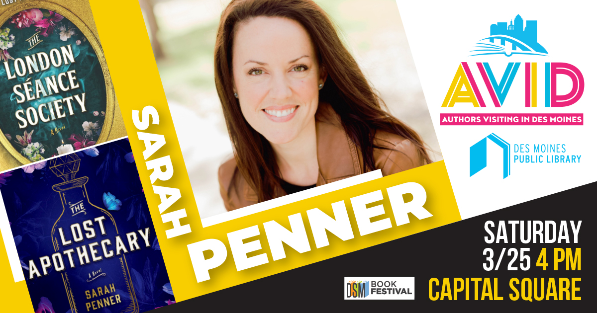 DMPL Podcast: AViD Author Sarah Penner | Des Moines Public Library