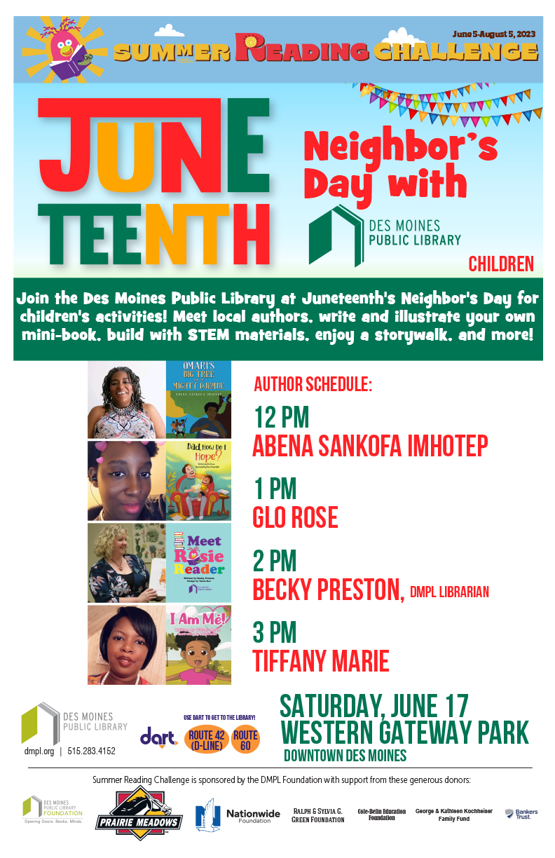 Juneteenth Neighbor's Day with DMPL | Des Moines Public Library