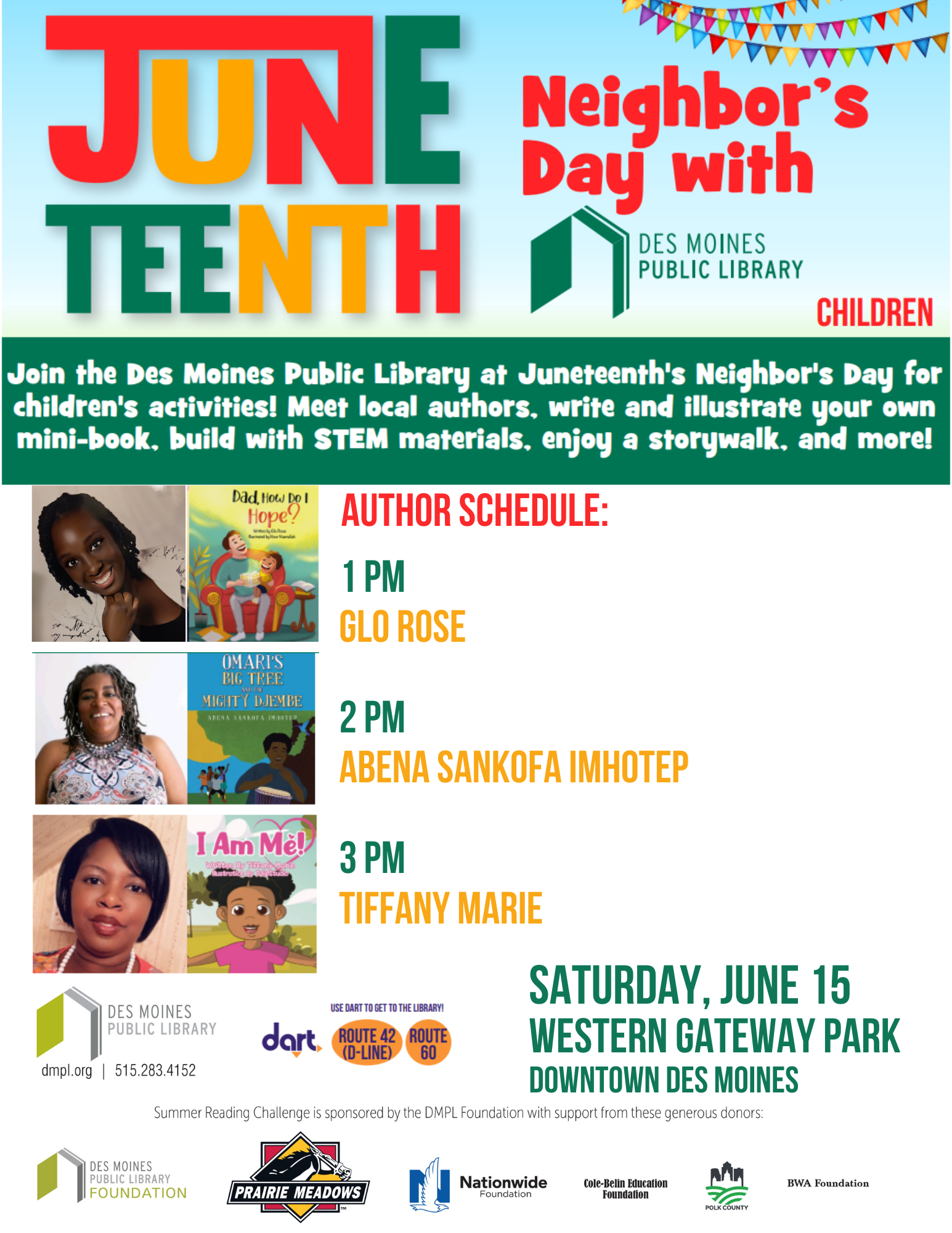 Juneteenth Neighbor's Day with DMPL | Des Moines Public Library