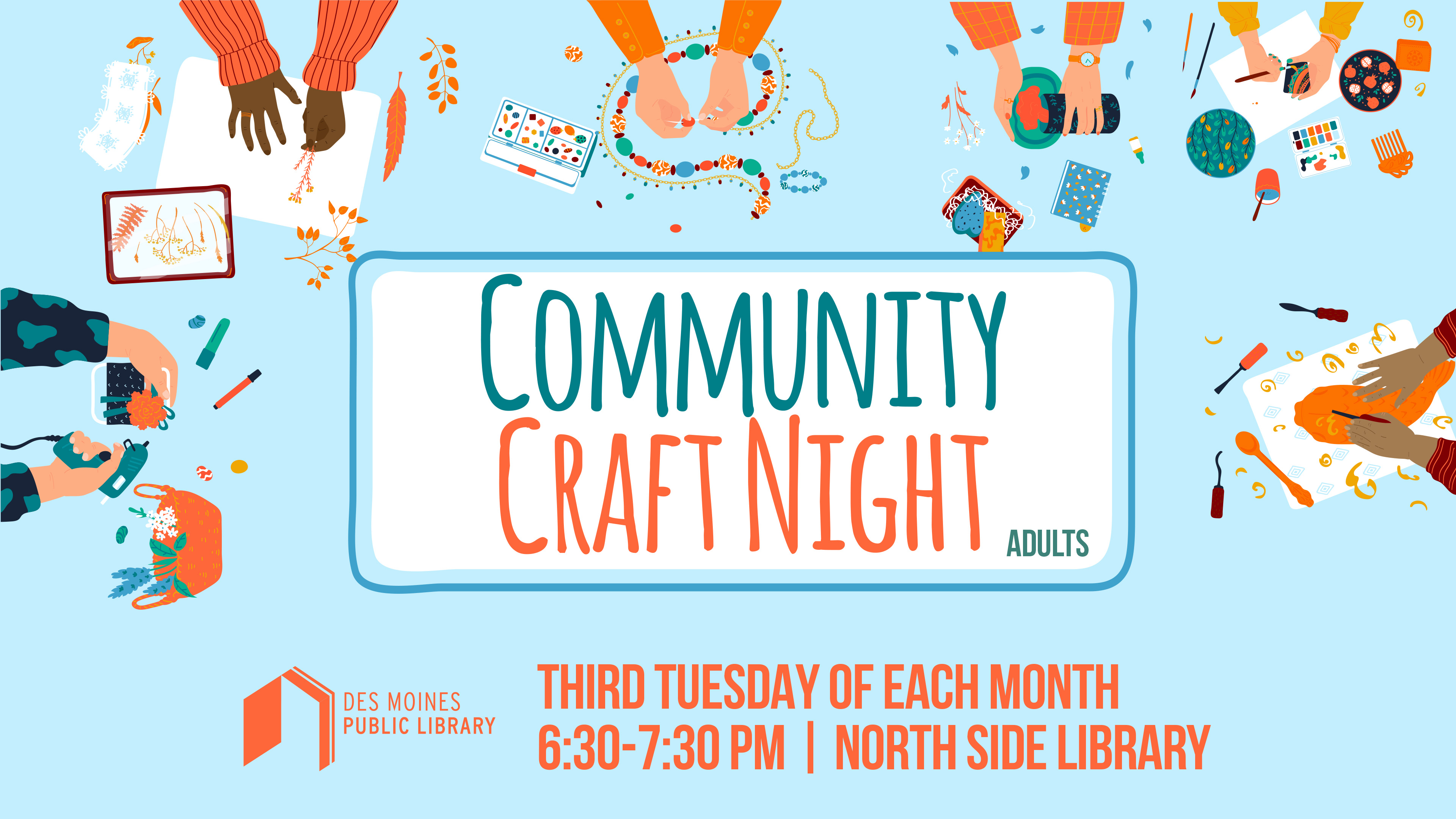 Community Craft Night: Button-Making | Des Moines Public Library